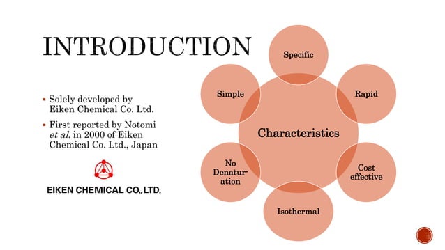 LAMP - Loop-mediated isothermal amplificaton of DNA | PPTX | Chemistry ...
