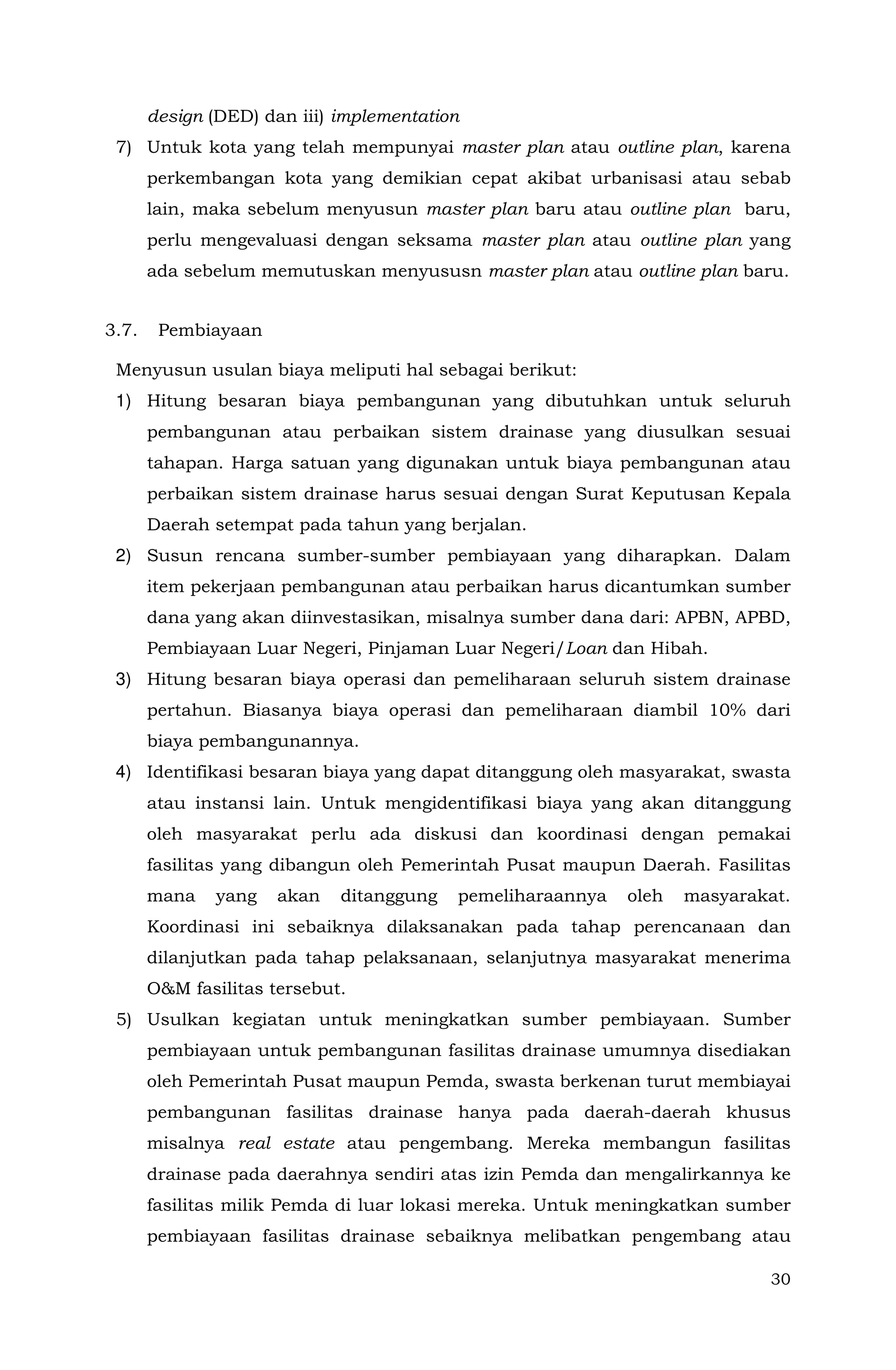 Permen PU No 12 Tahun 2014 tentang Drainase Perkotaan - Lamp1 | PDF