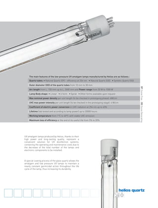 Lamparas ultravioleta germicida helios quartz uv-lamps-eng | PDF