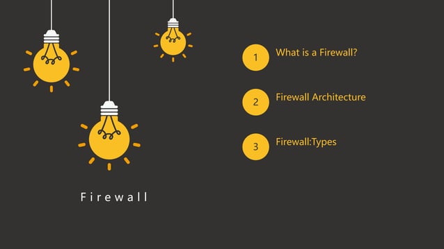 Firewall basics - types,architecture ,defination | PPT