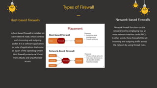 Firewall basics - types,architecture ,defination | PPT