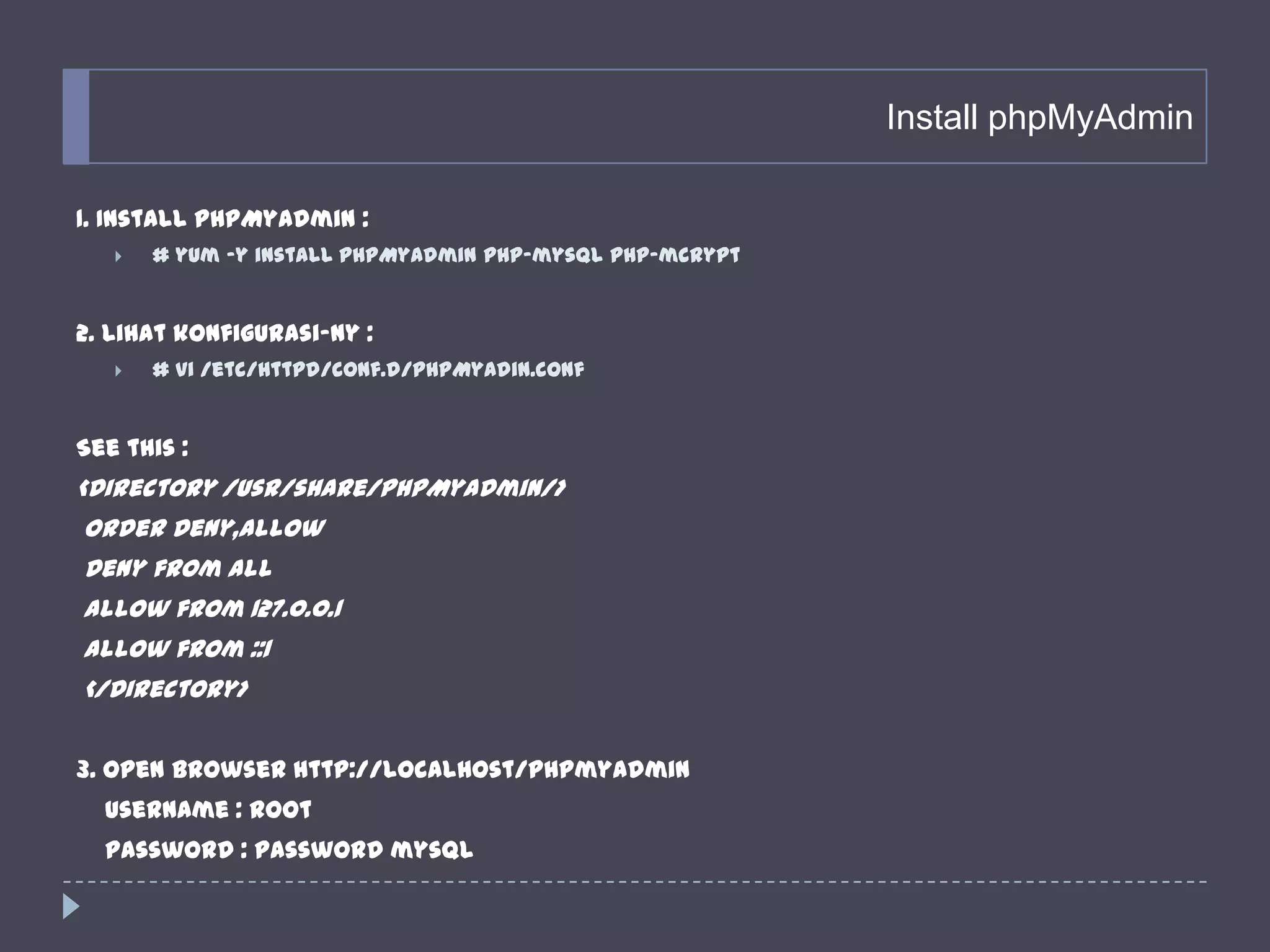 Lamp introduction in Fedora | PPTX | Programming Languages | Computing