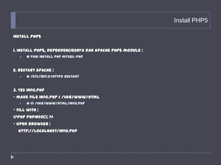 Lamp introduction in Fedora | PPTX | Programming Languages | Computing