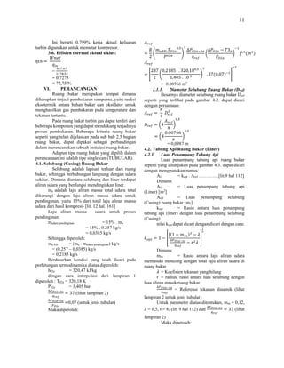 Perancangan Turbin Gas Berbahan Bakar Biogas | PDF