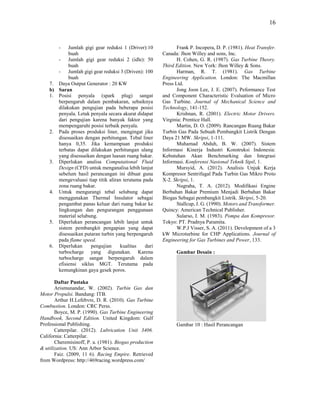 Perancangan Turbin Gas Berbahan Bakar Biogas | PDF