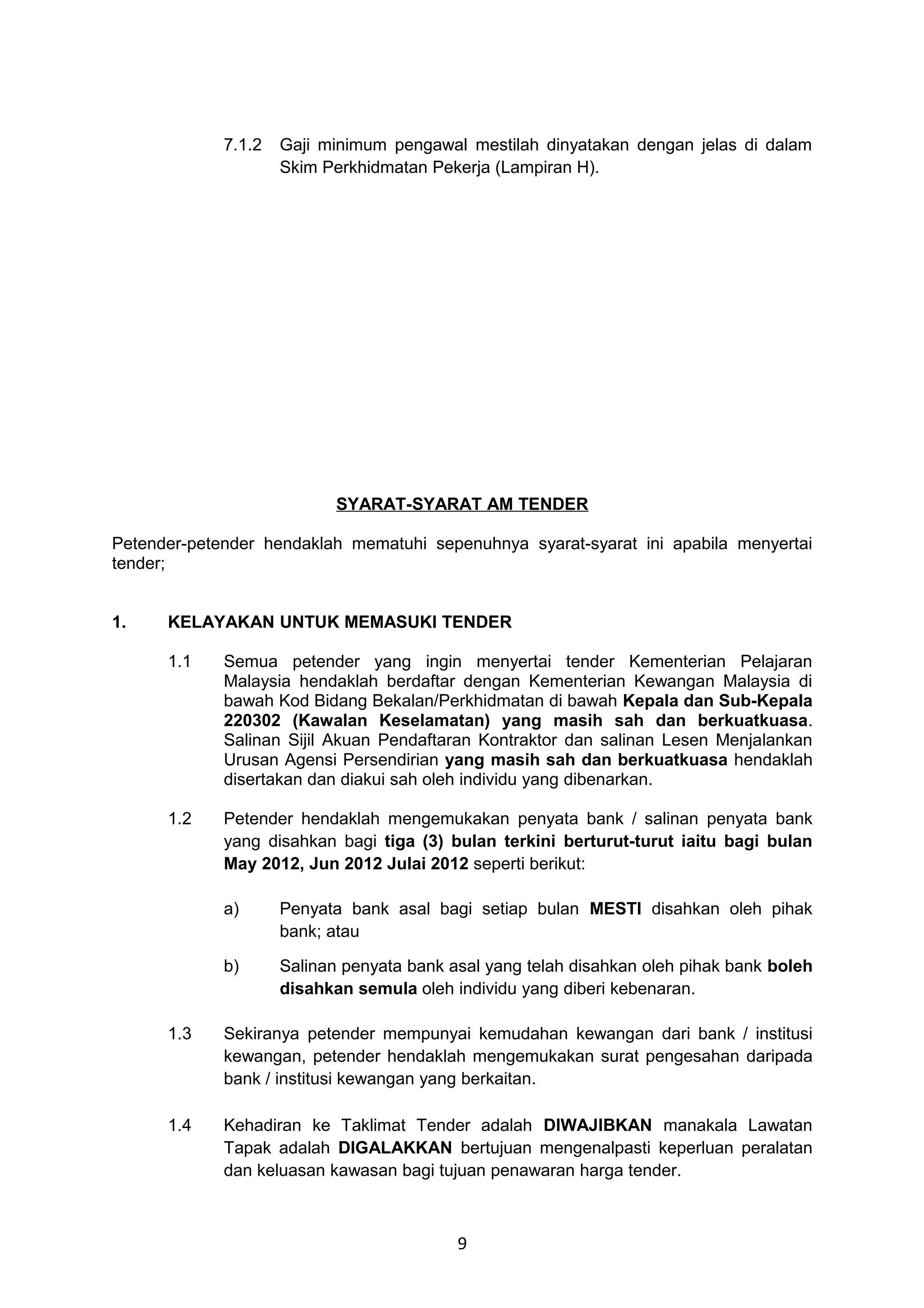 Dokumen Tender | DOC