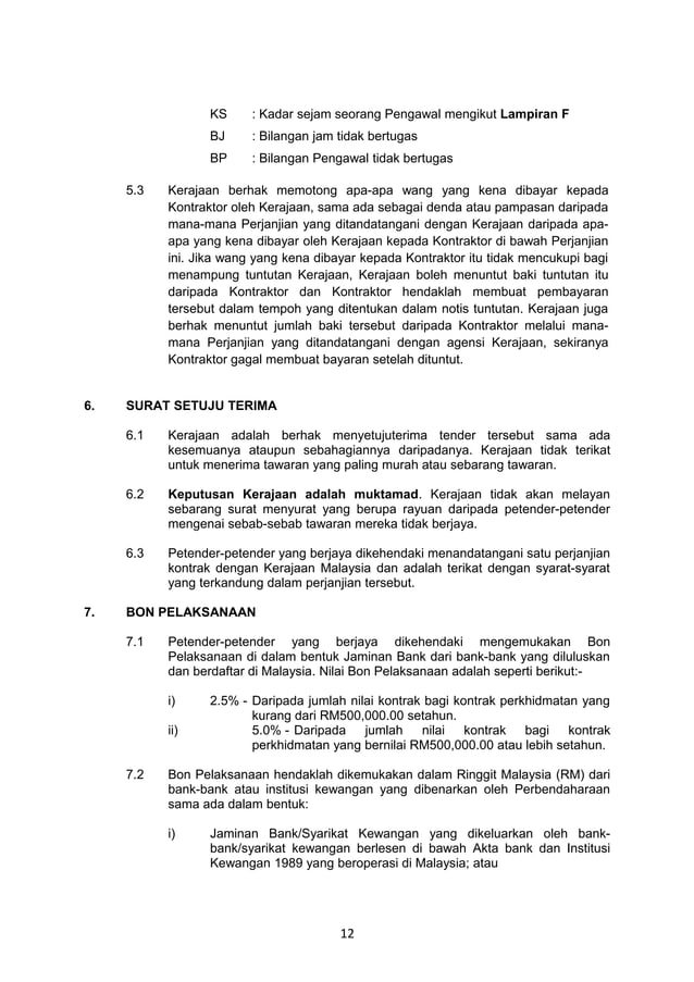 Dokumen Tender | DOC