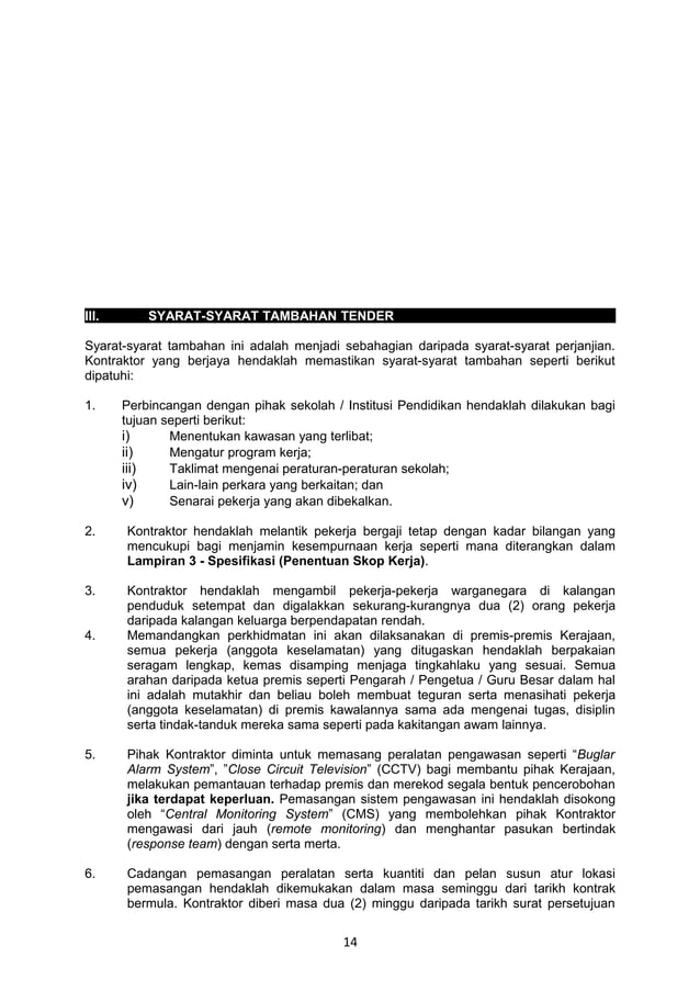 Dokumen Tender | DOC