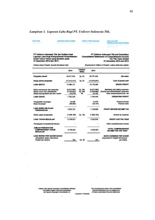 Laporan keuangan dan profil perusahaan unilever tahun2022 2023 | PDF