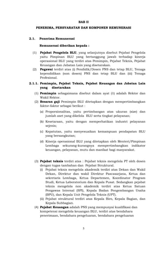 Lampiran pedoman-implementasi-remunerasi-blu-unpad | PDF
