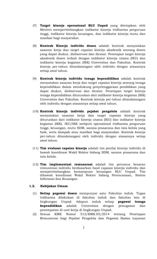 Lampiran pedoman-implementasi-remunerasi-blu-unpad | PDF
