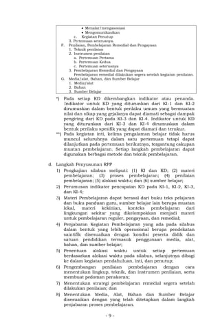 Lampiran permendikbud-no-103-tahun-2014(1) | PDF