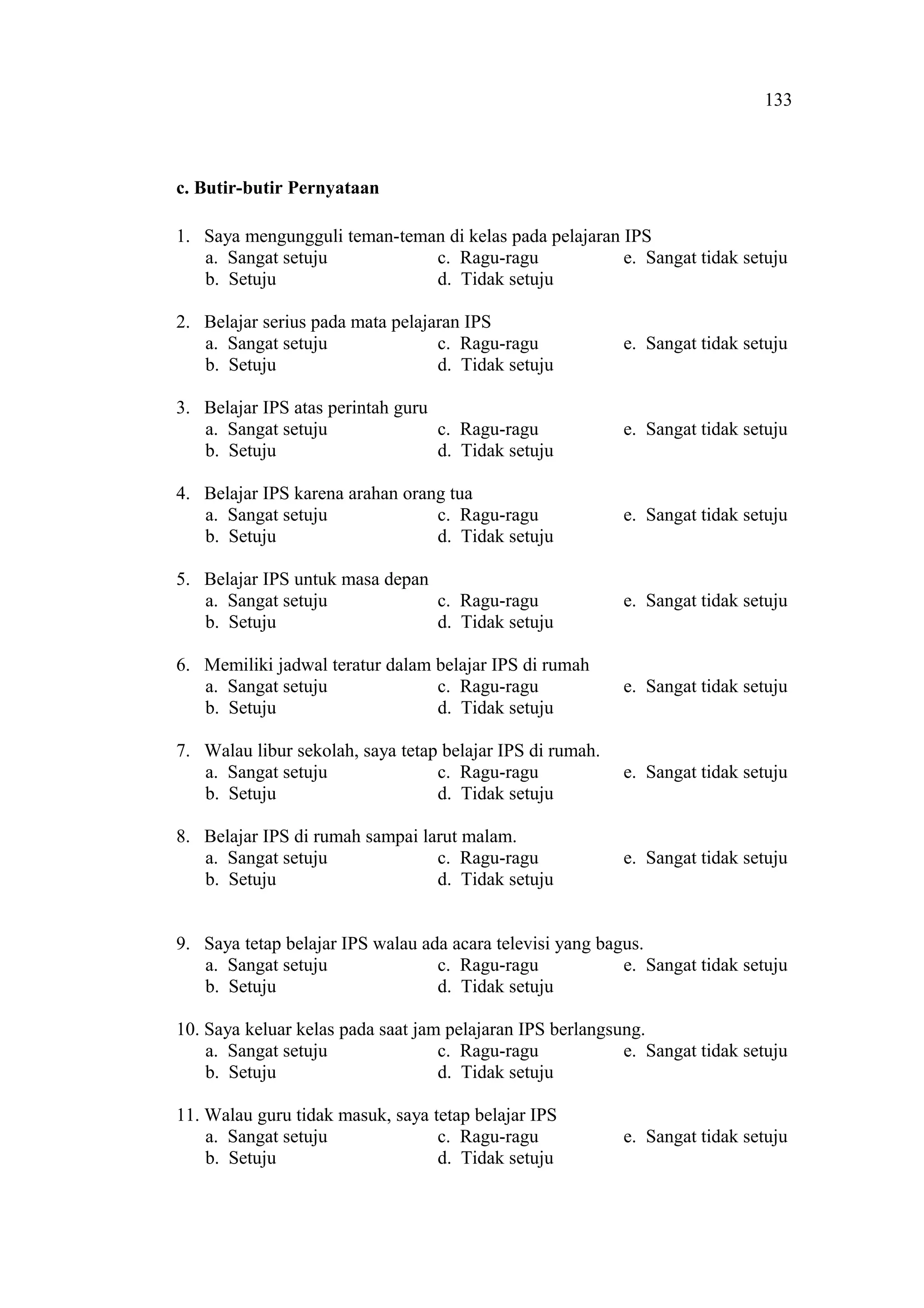 Lampiran 1 instrumen uji coba | DOC