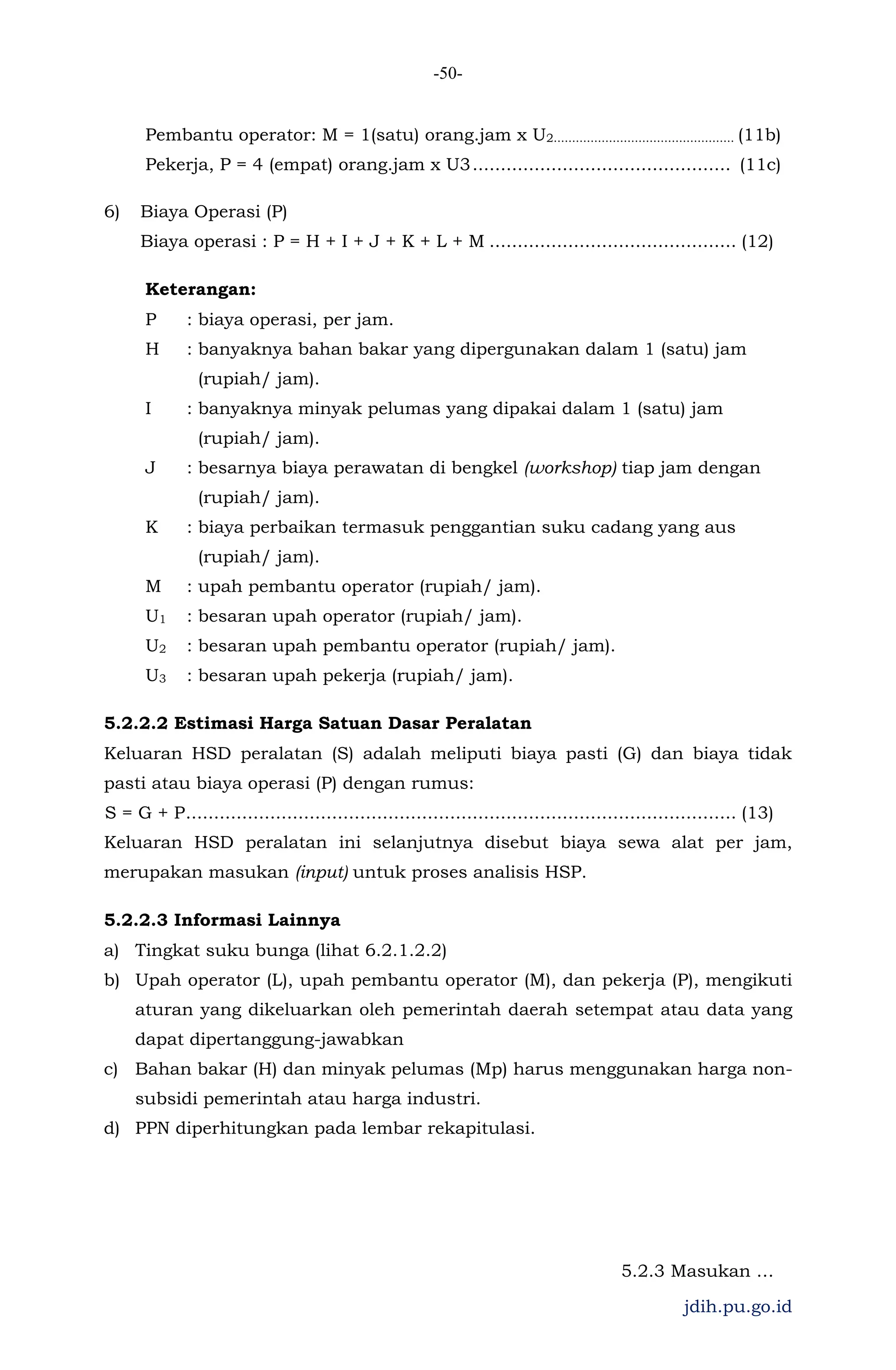 ANALISIS HARGA SATUAN PEKERJAAN (AHSP) | PDF