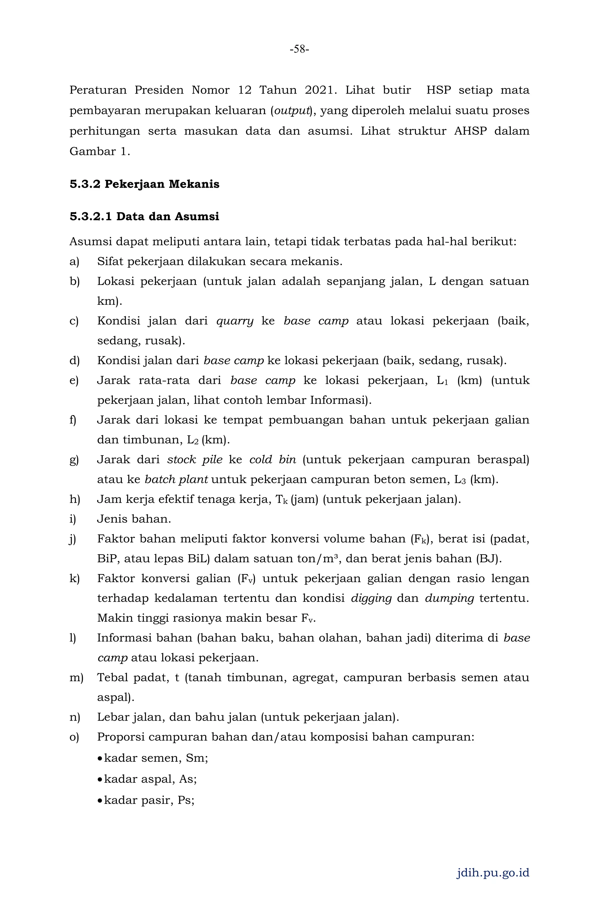ANALISIS HARGA SATUAN PEKERJAAN (AHSP) | PDF
