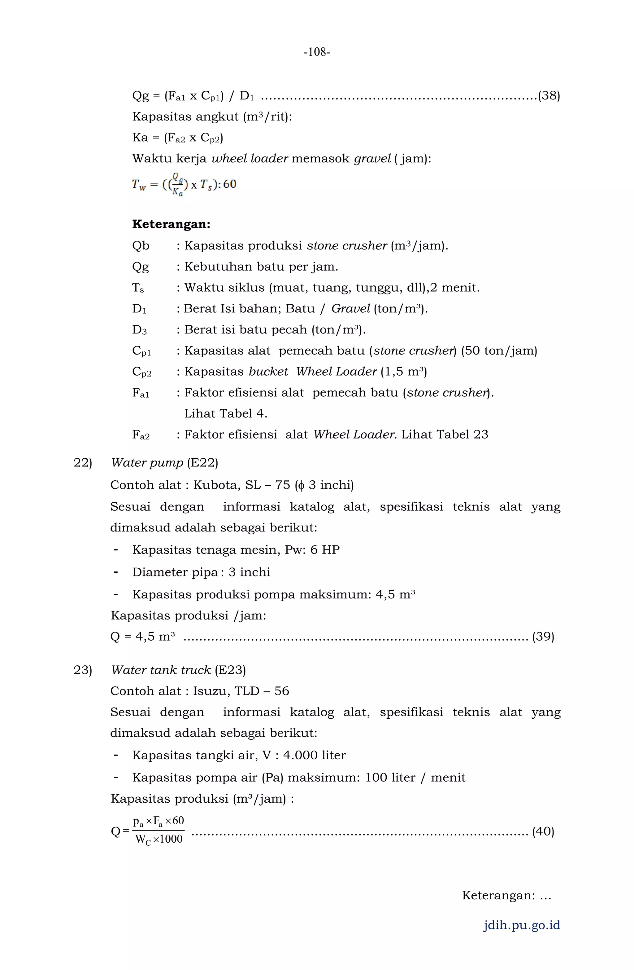 ANALISIS HARGA SATUAN PEKERJAAN (AHSP) | PDF