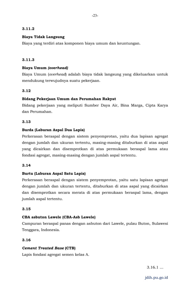 ANALISIS HARGA SATUAN PEKERJAAN (AHSP) | PDF