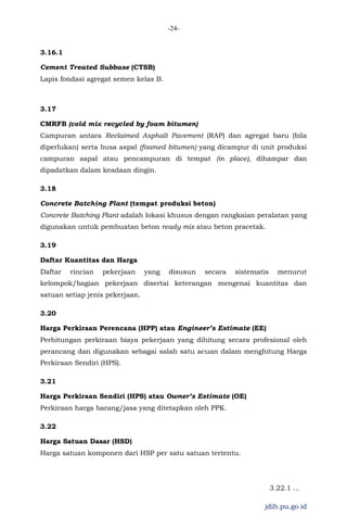 ANALISIS HARGA SATUAN PEKERJAAN (AHSP) | PDF