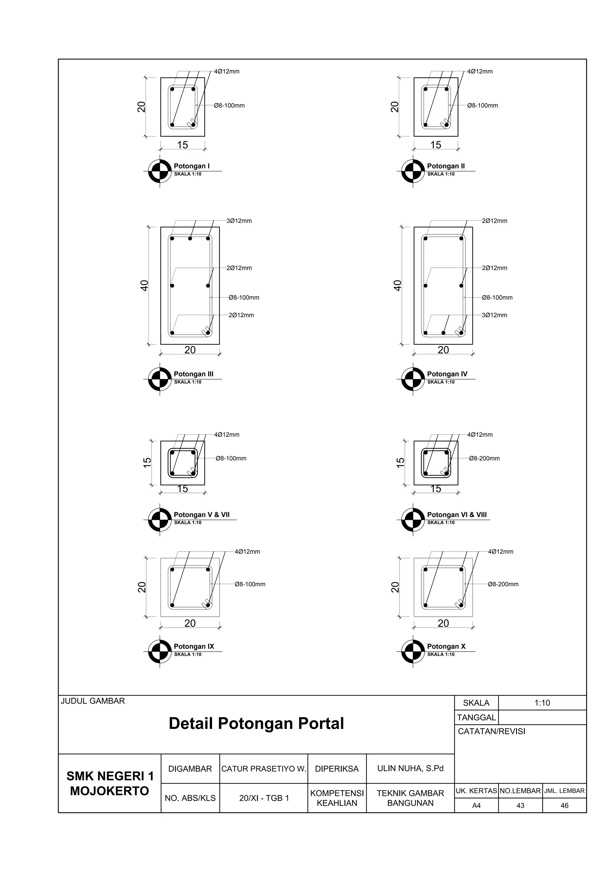 Gambar Kerja Rumah 2 Lantai (Gambar Arsitektural, Mekanikal Elektrikal ...