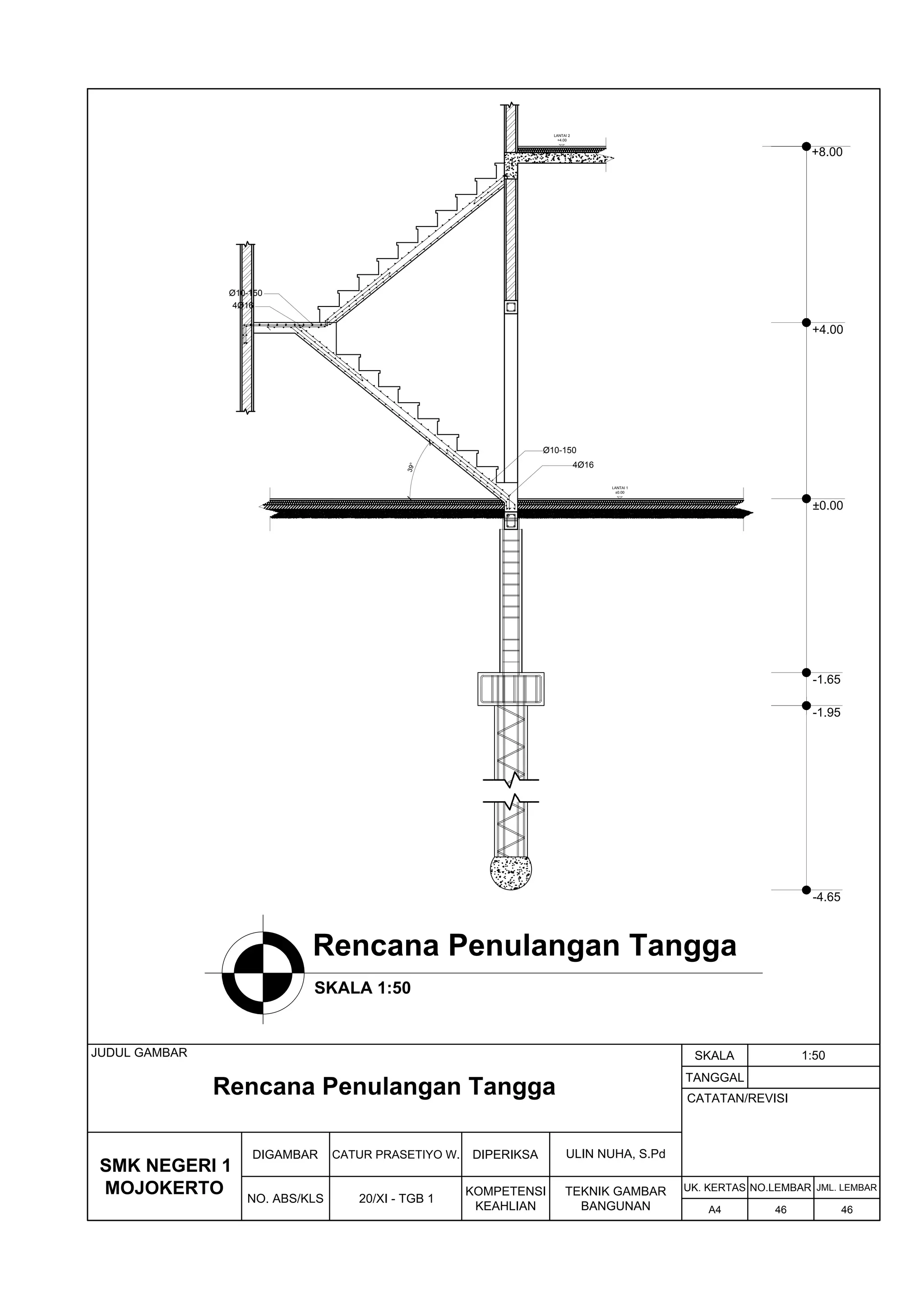 Gambar Kerja Rumah 2 Lantai (Gambar Arsitektural, Mekanikal Elektrikal ...