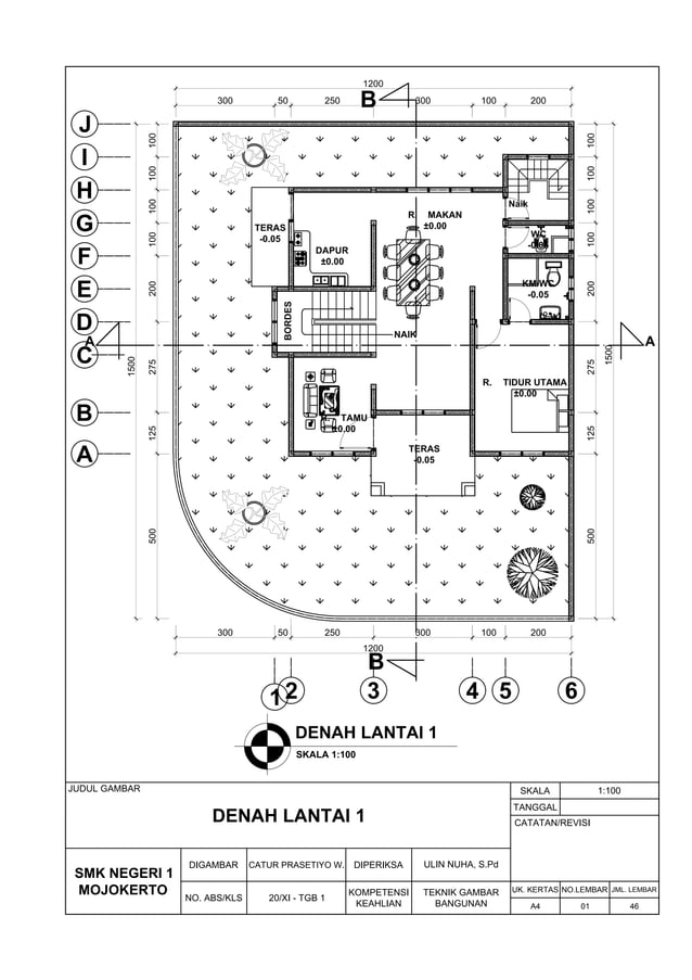 Gambar Kerja Rumah 2 Lantai (Gambar Arsitektural, Mekanikal Elektrikal ...
