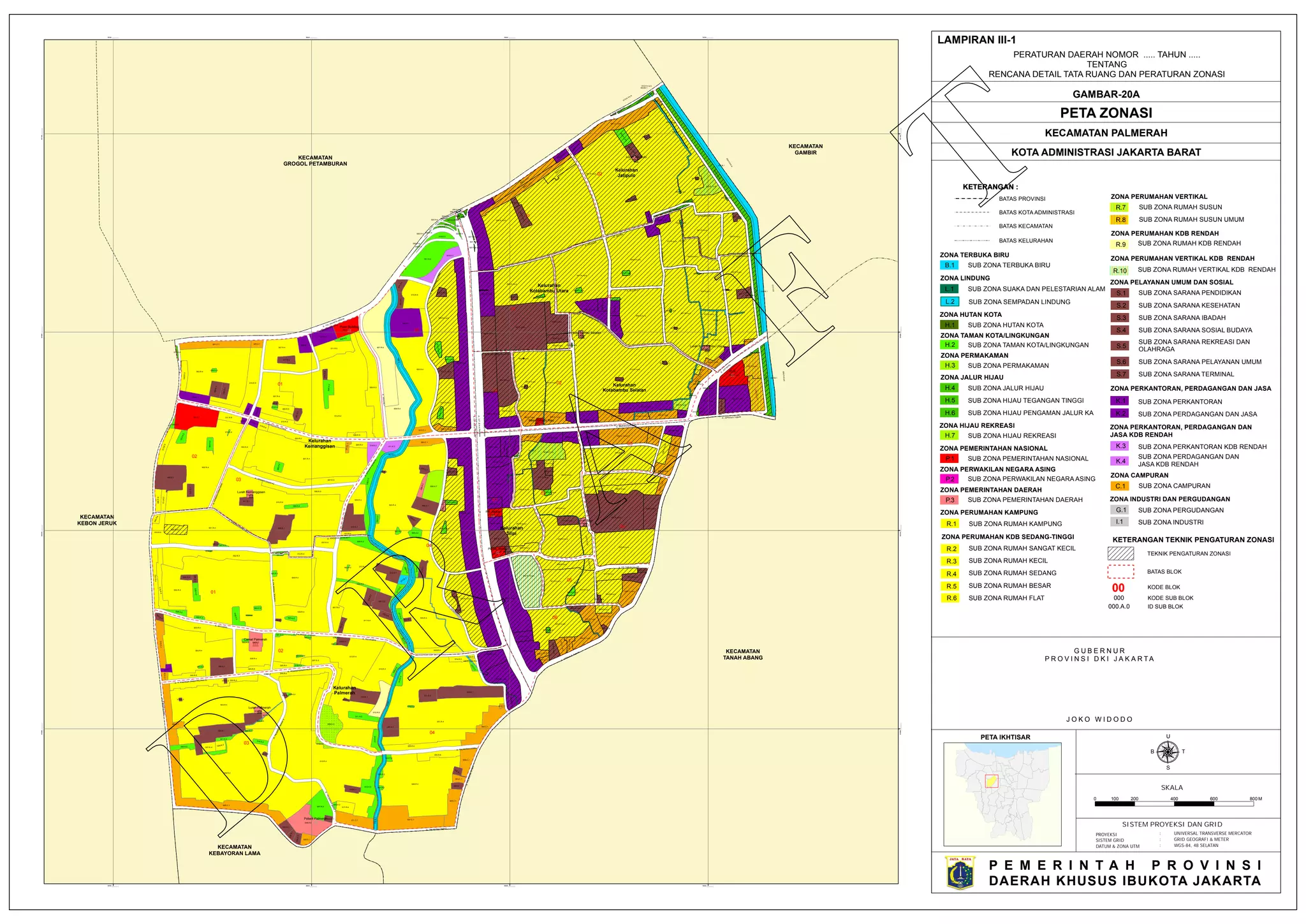 Lampiran III 1 Peta Zonasi Kecamatan | PDF