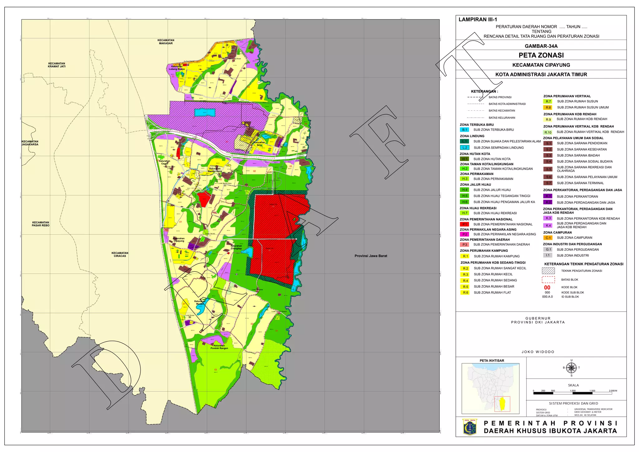Lampiran III 1 Peta Zonasi Kecamatan | PDF