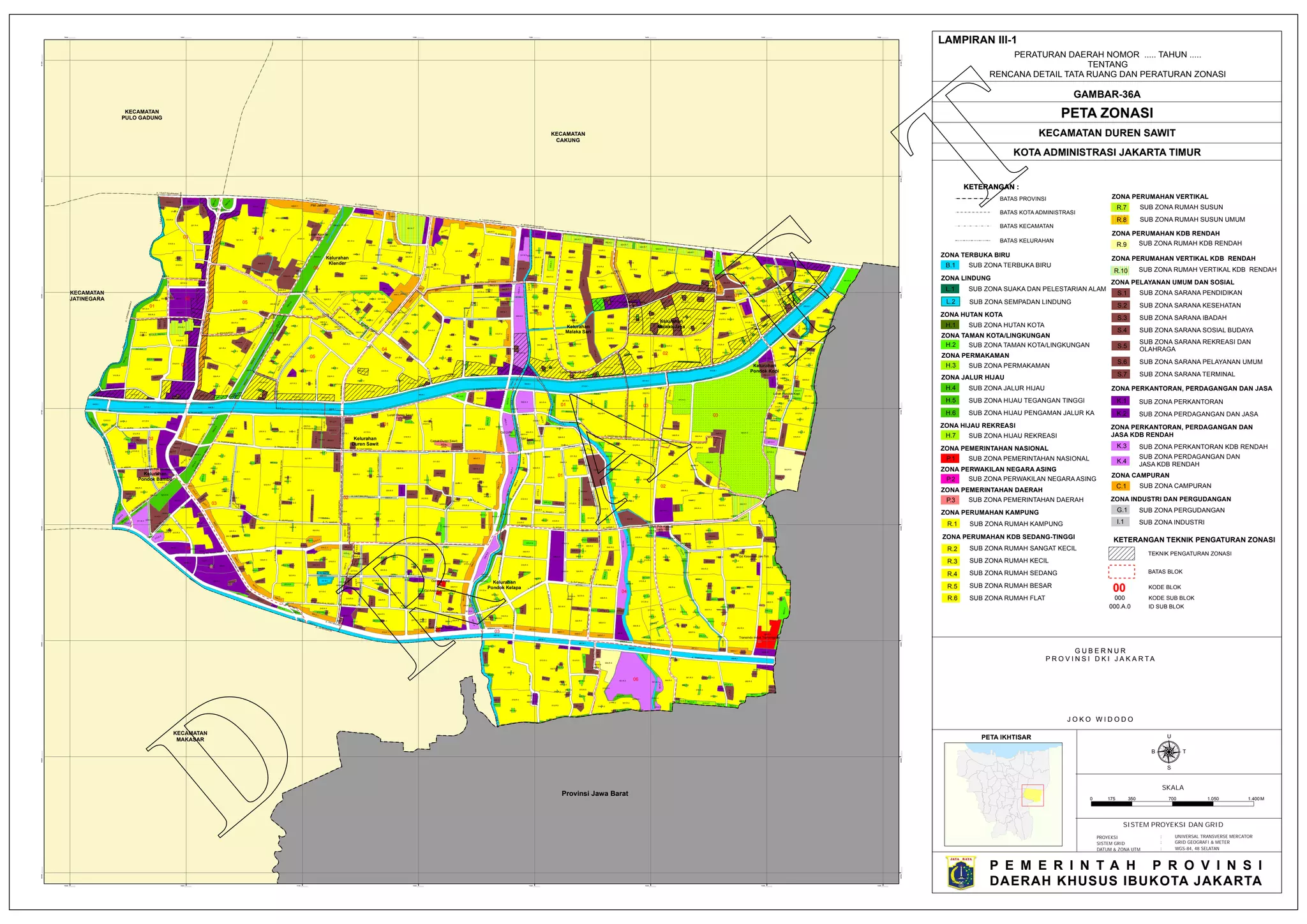 Lampiran III 1 Peta Zonasi Kecamatan | PPT