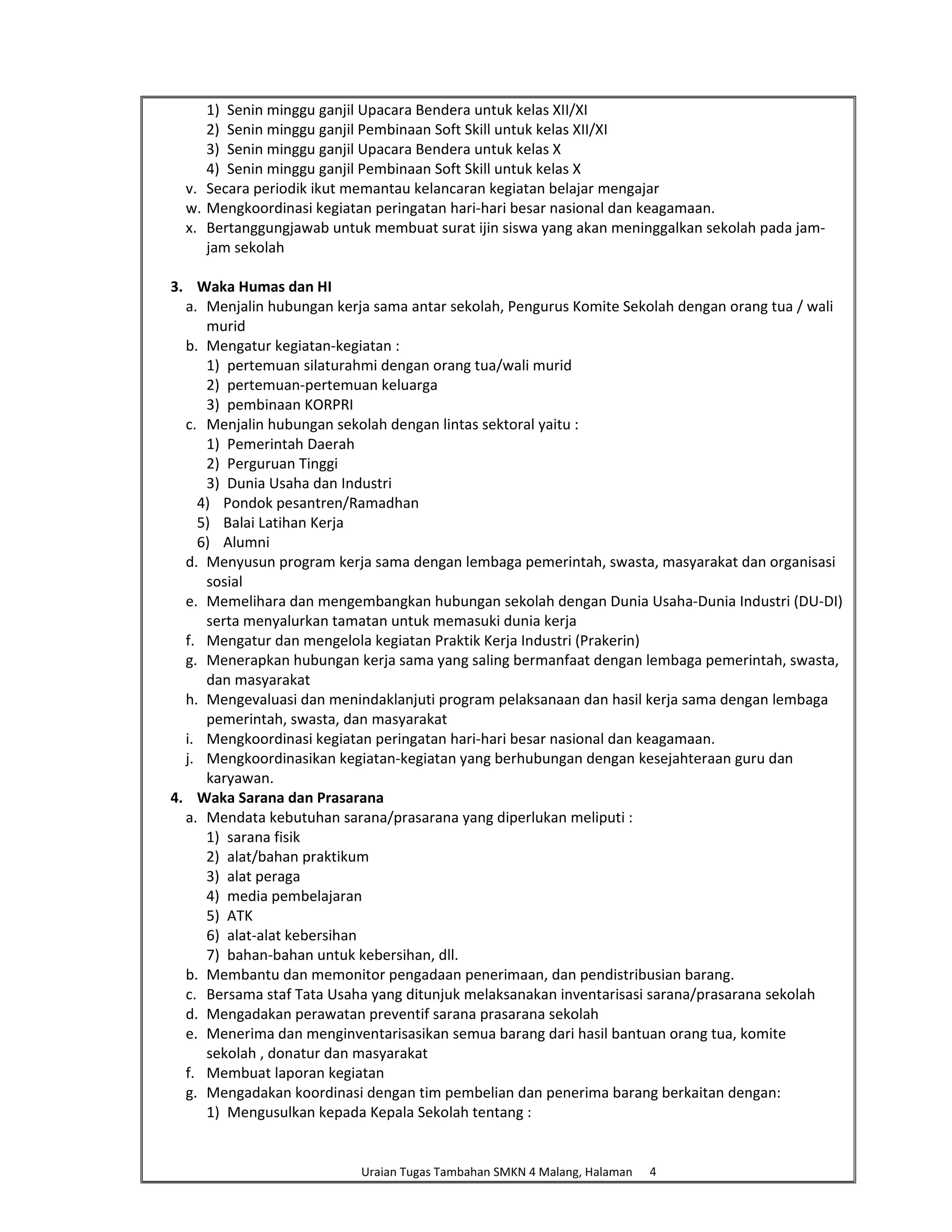 Lampiran iii uraian tugas | PDF