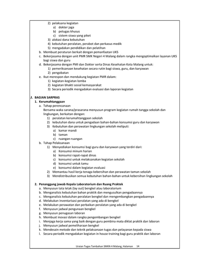 Lampiran iii uraian tugas | PDF