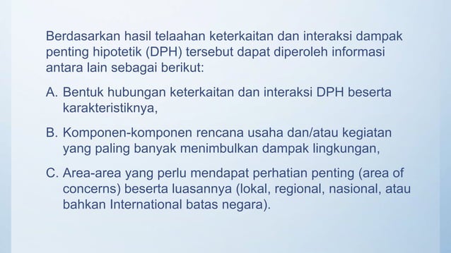 Pedoman Penyusunan Dokumen AMDAL | PPT