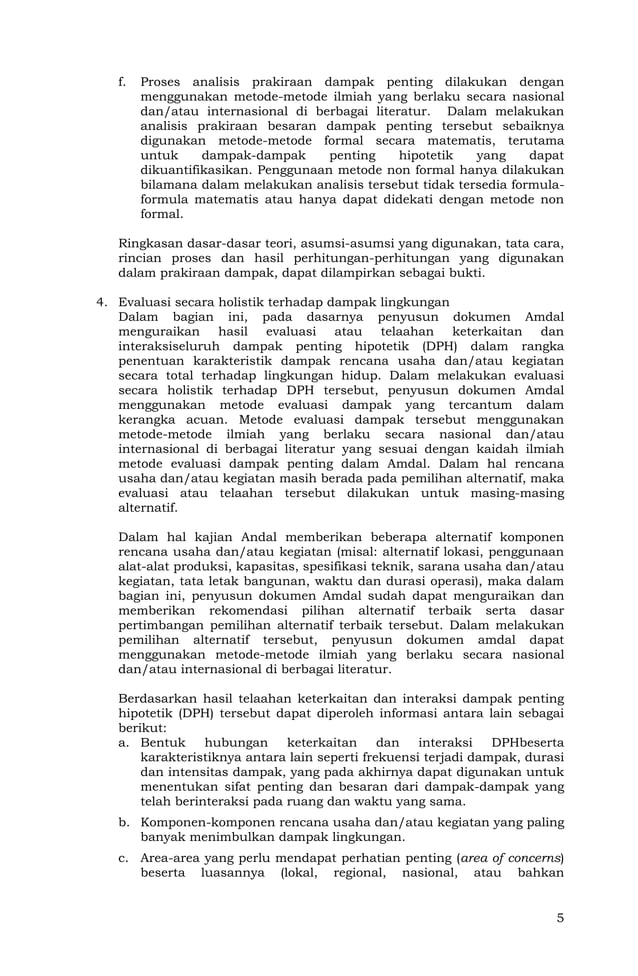 Lampiran ii permen 16 th 2012 andal | PDF