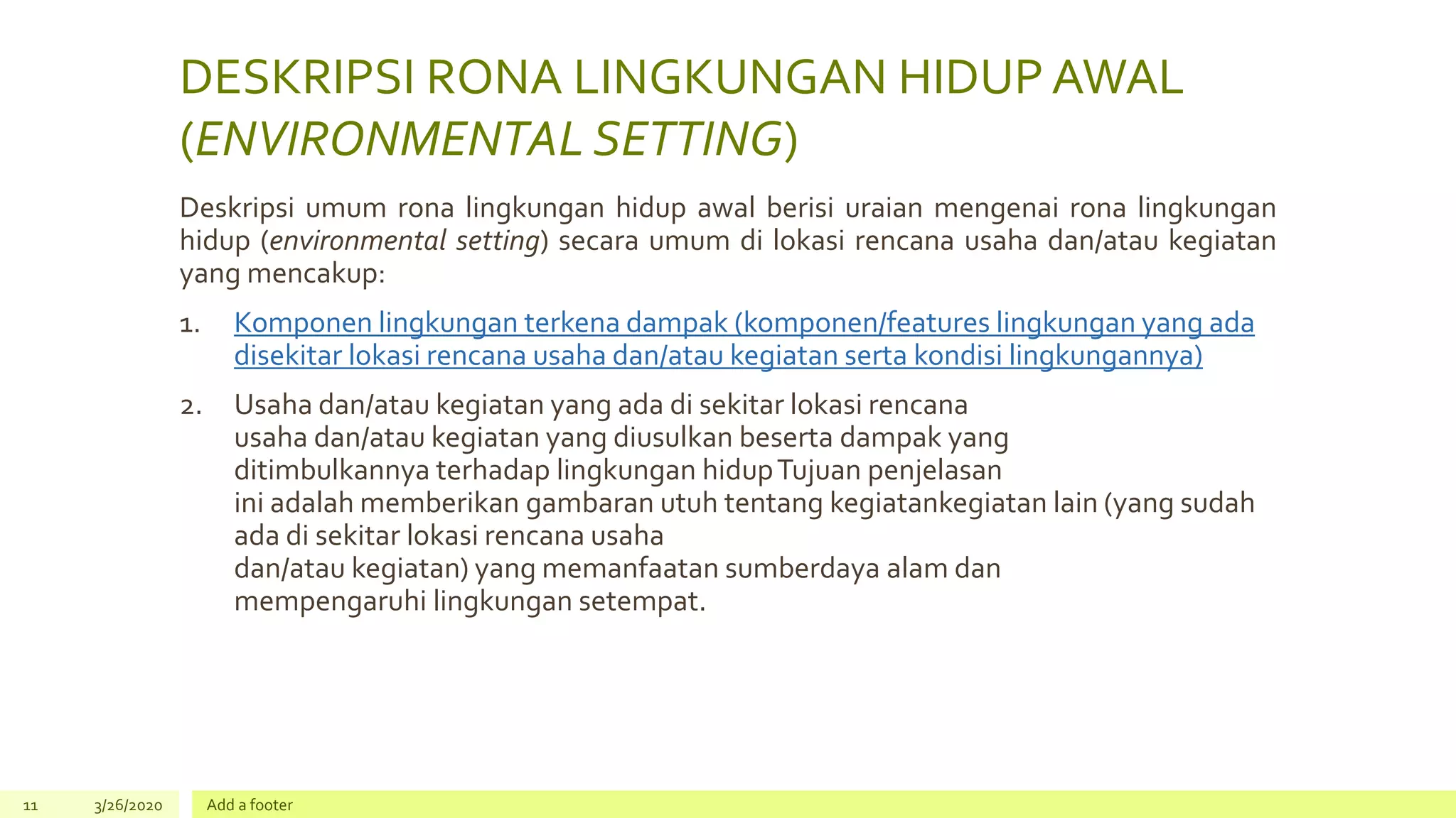 Pedoman Penyusunan KA ANDAL | PPTX