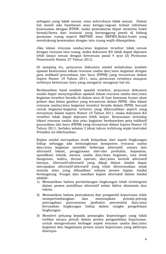 Lampiran I PerMen LH No 16 Tahun 2012 Pedoman Penyusunan Kerangka Acuan ...