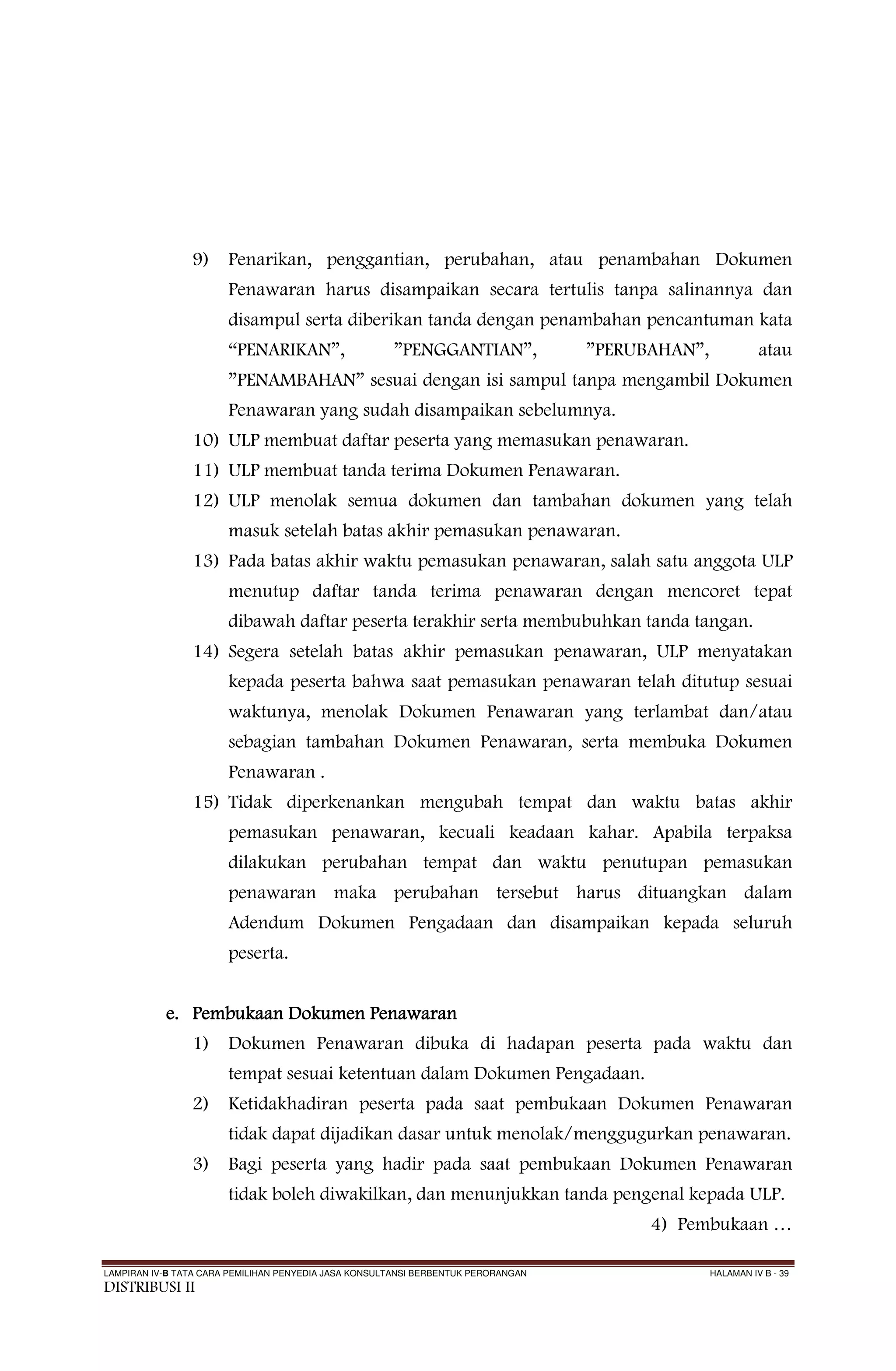 Lampiran iv b jasa konsultansi - perorangan | PDF