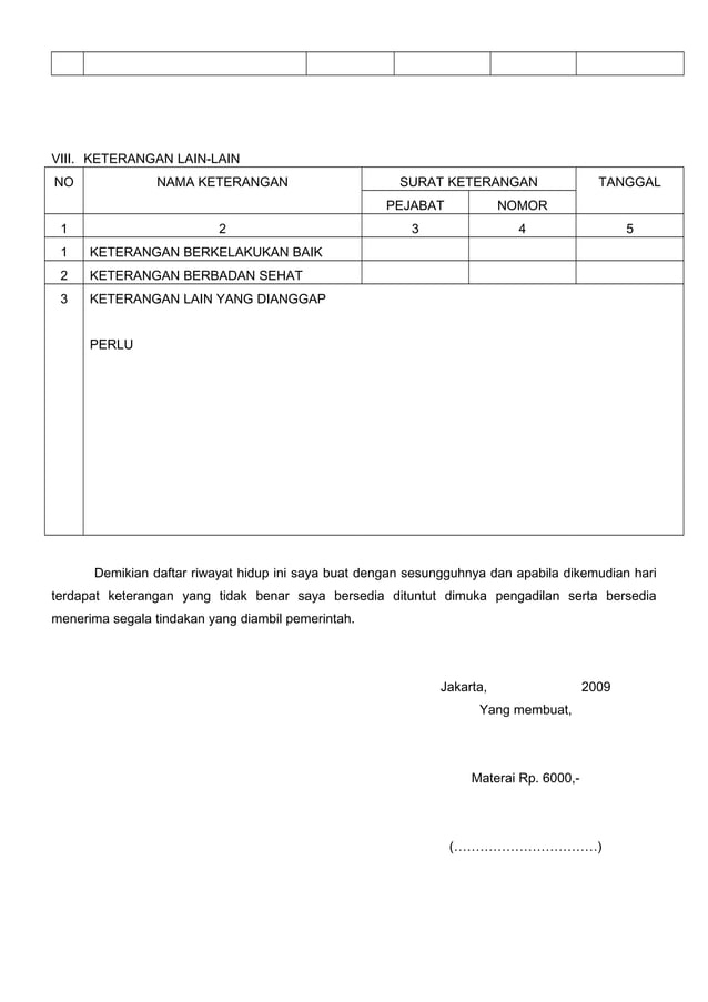 Lampiran KK BKN No 11 Tahun 2002 | DOC