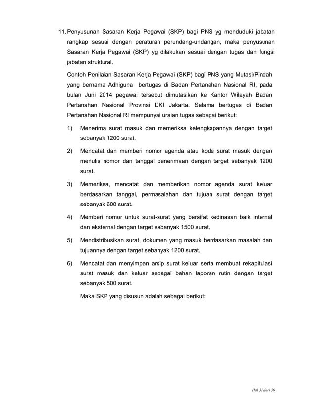 Lampiran panduan penyusunan skp | PDF