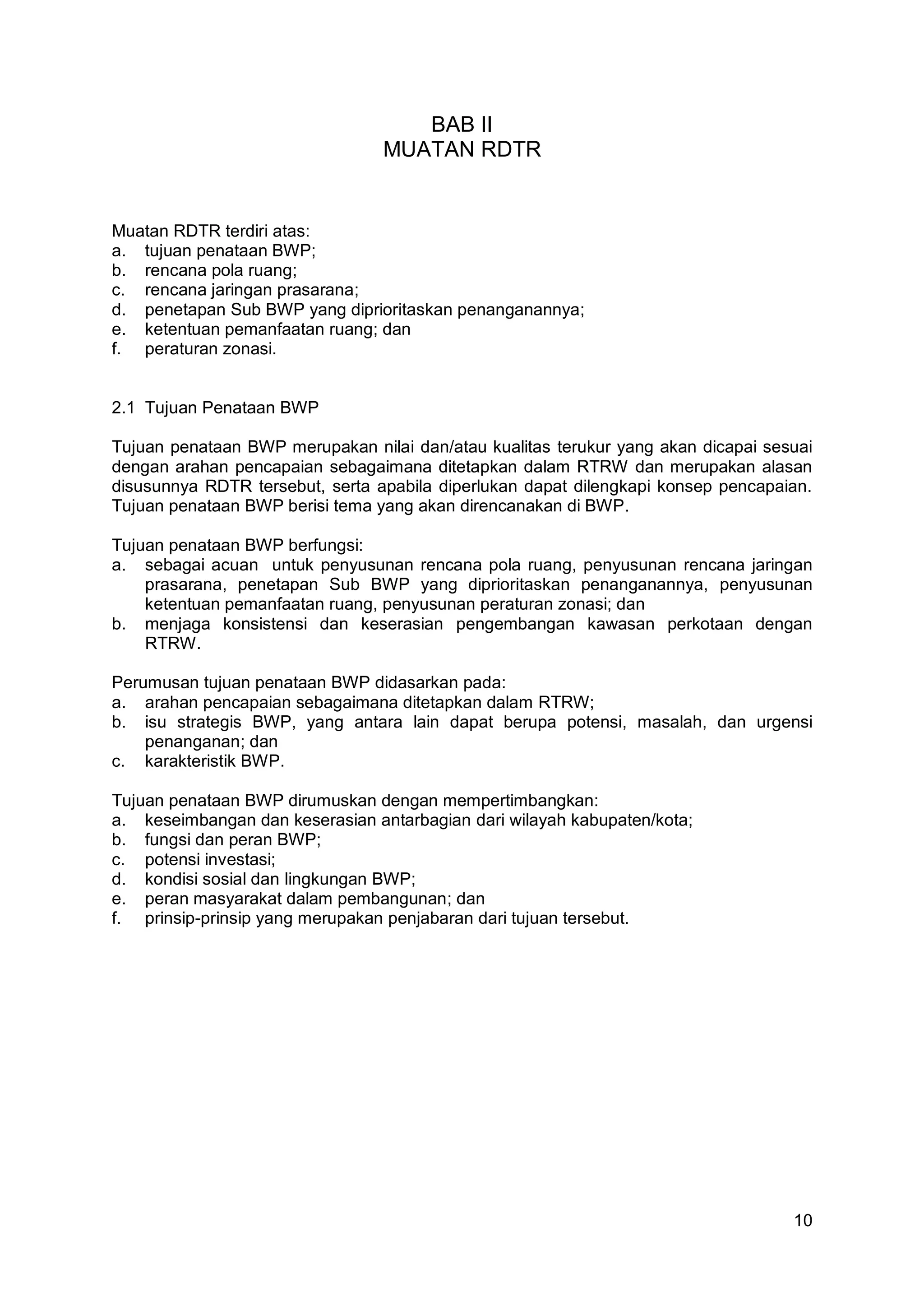 Pedoman Penyusunan Rencana Detail Tata Ruang dan Peraturan Zonasi ...