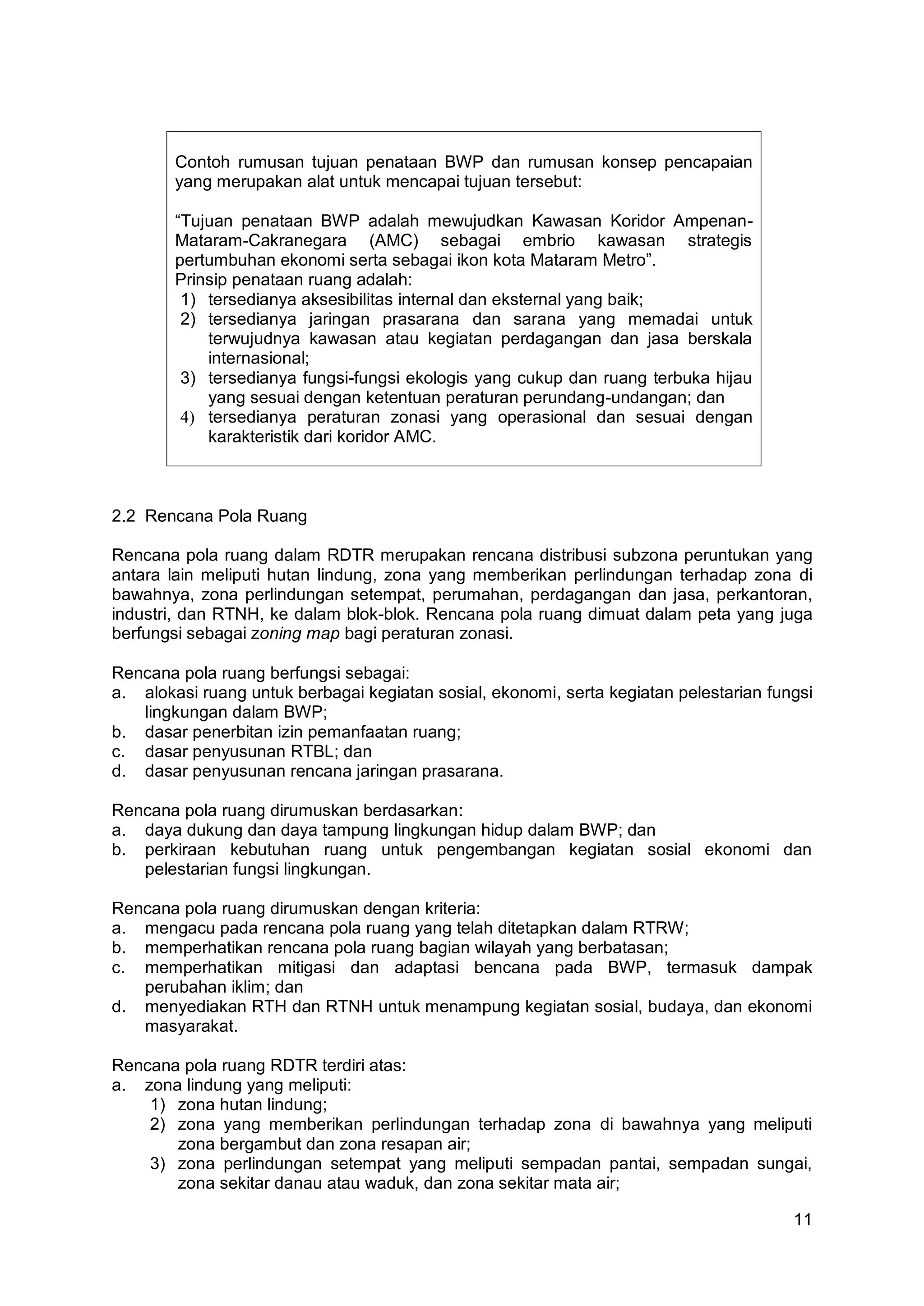 Pedoman Penyusunan Rencana Detail Tata Ruang dan Peraturan Zonasi ...