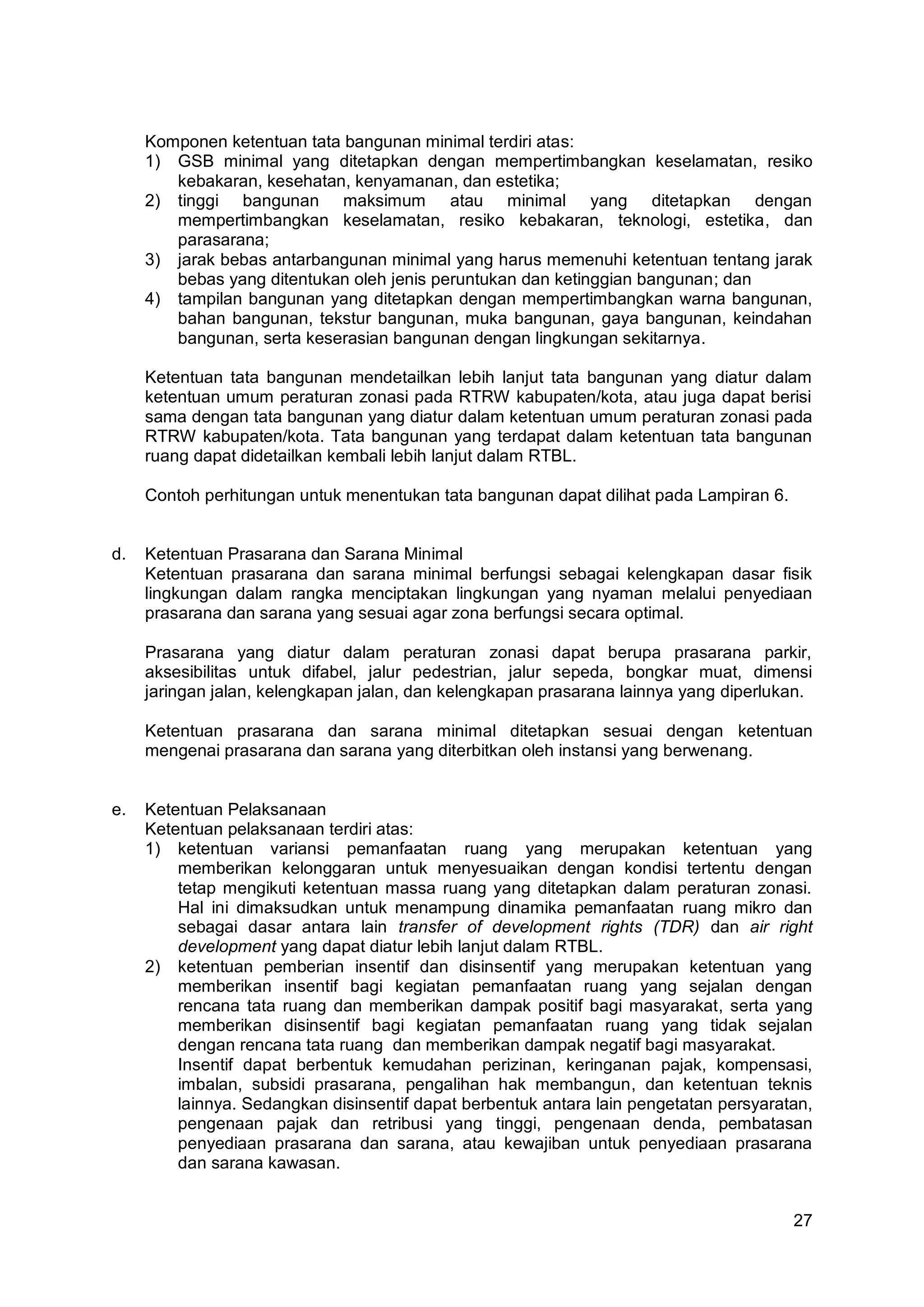 Pedoman Penyusunan Rencana Detail Tata Ruang dan Peraturan Zonasi Kabupaten/Kota | PDF