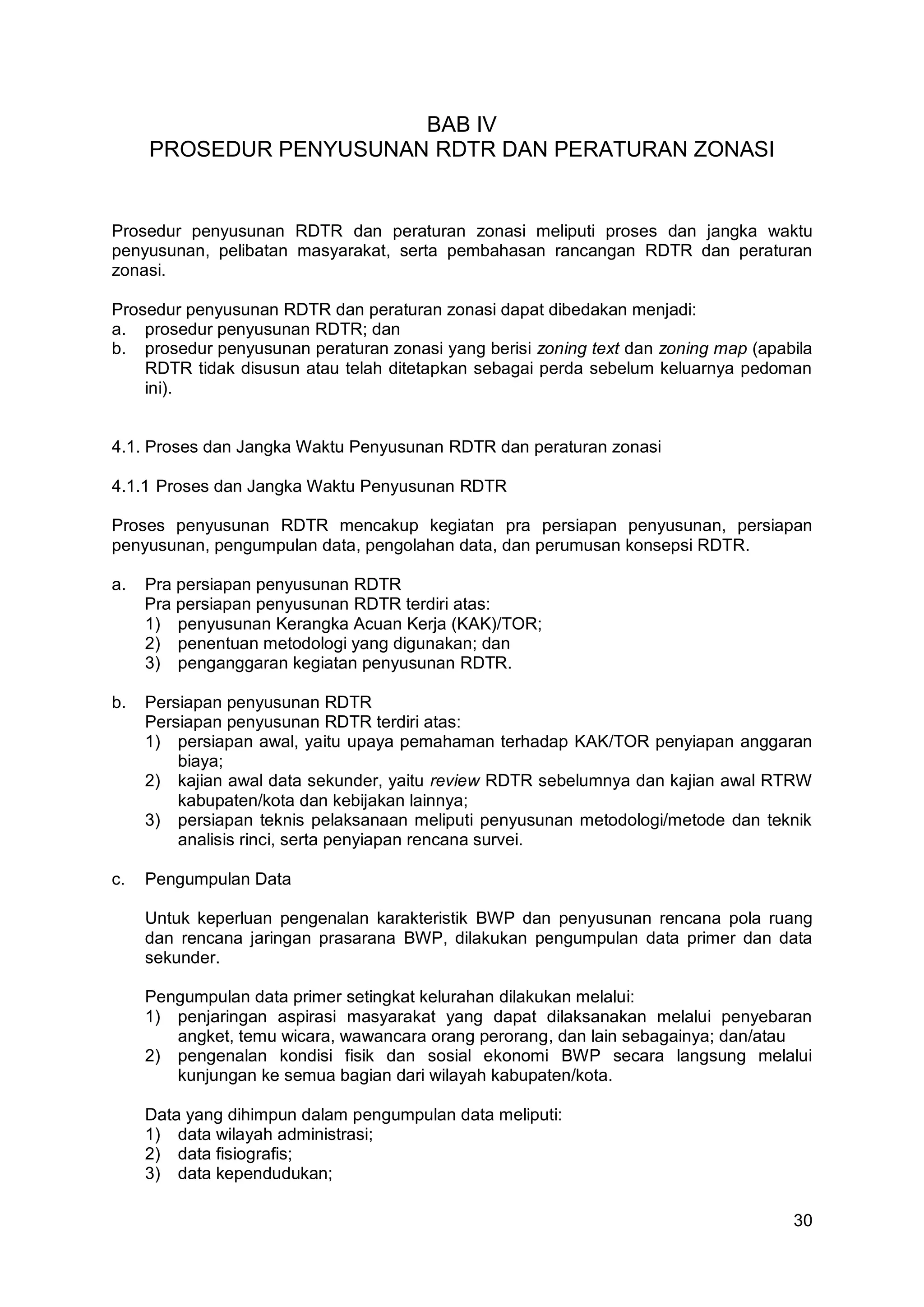 Pedoman Penyusunan Rencana Detail Tata Ruang dan Peraturan Zonasi Kabupaten/Kota | PDF