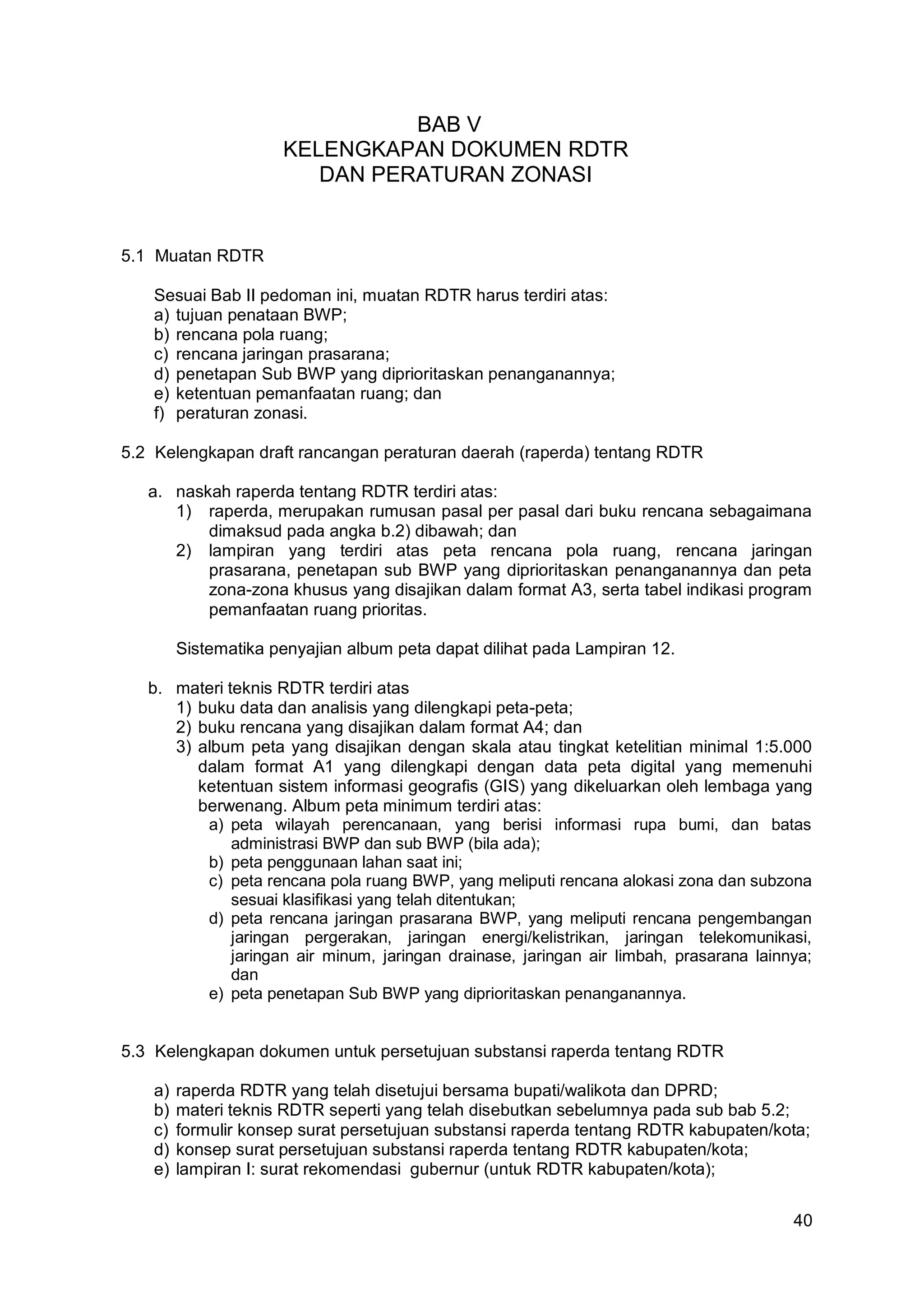 Pedoman Penyusunan Rencana Detail Tata Ruang dan Peraturan Zonasi ...