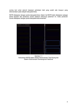 Pedoman Penyusunan Rencana Detail Tata Ruang dan Peraturan Zonasi Kabupaten/Kota | PDF