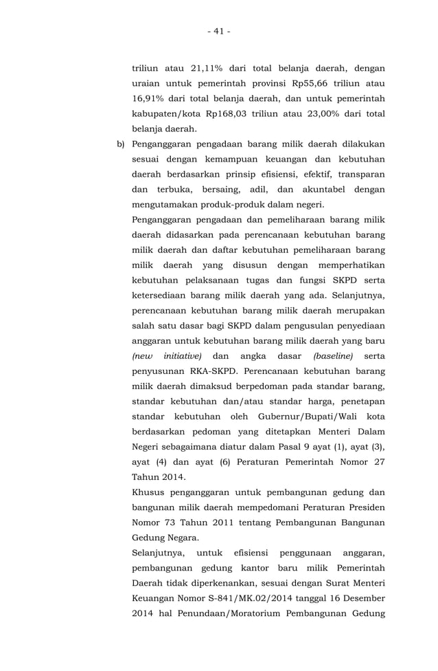 Lampiran permendagri nomor 33 tahun 2017 | PDF