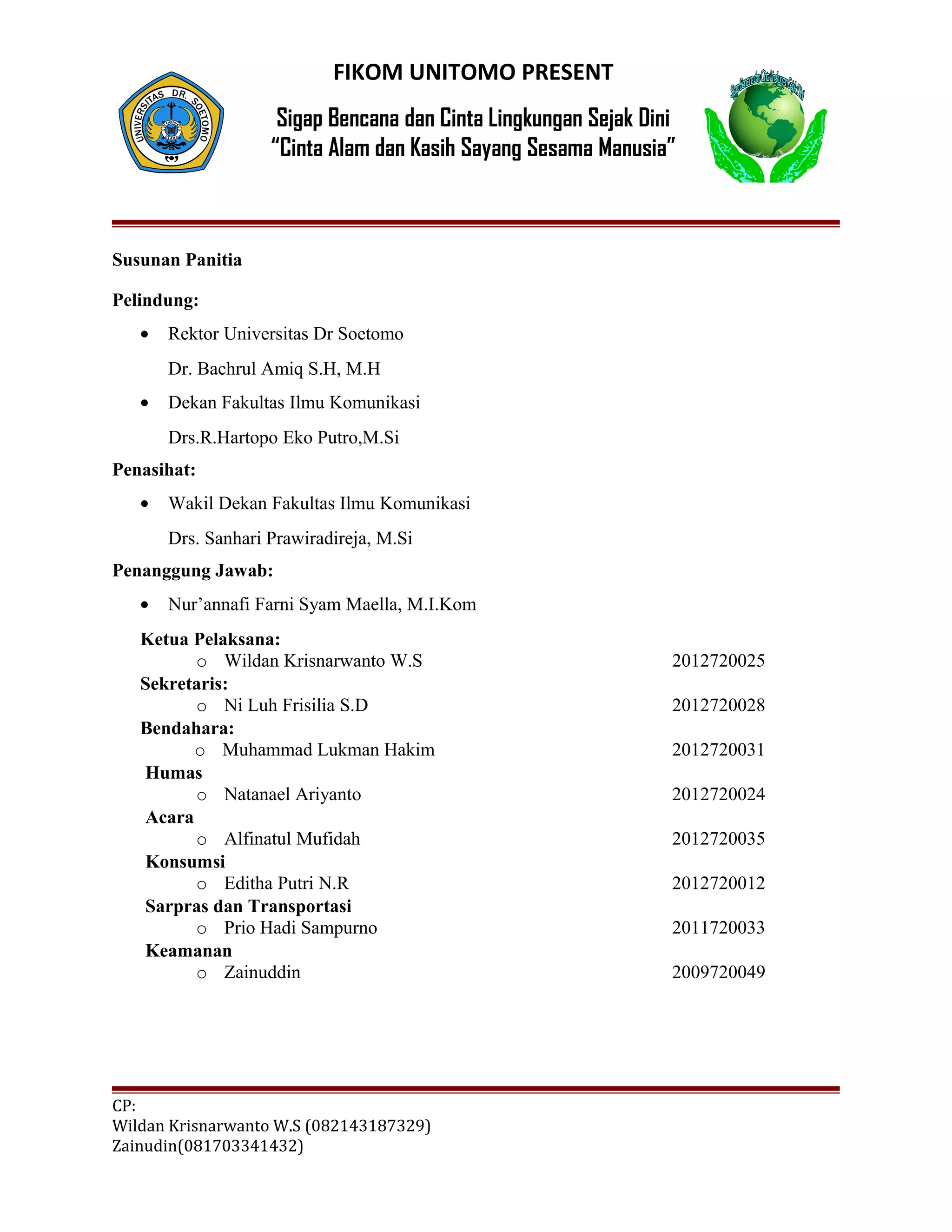 Lampiran proposal tugas manajemen pr | PDF