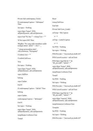 Lampiran source code | PDF