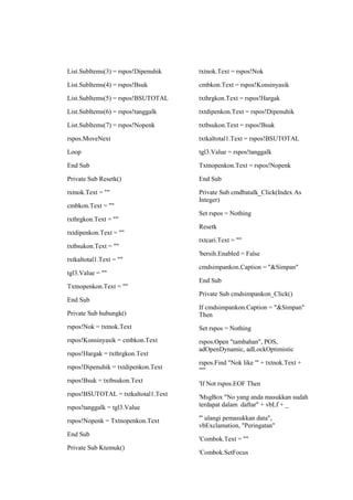 Lampiran source code | PDF