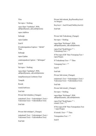 Lampiran source code | PDF