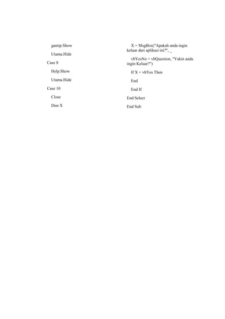 Lampiran source code | PDF