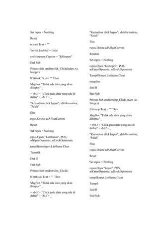 Lampiran source code | PDF